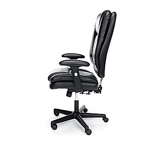OFM ESS-6050 Ergonomic High-Back Bonded Leather Executive Chair, Black