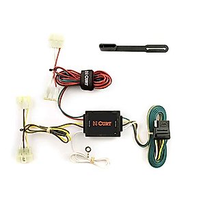 CURT 55379 Vehicle-Side Custom 4-Pin Trailer Wiring Harness, Fits Select Toyota Pickup, Tacoma, Black