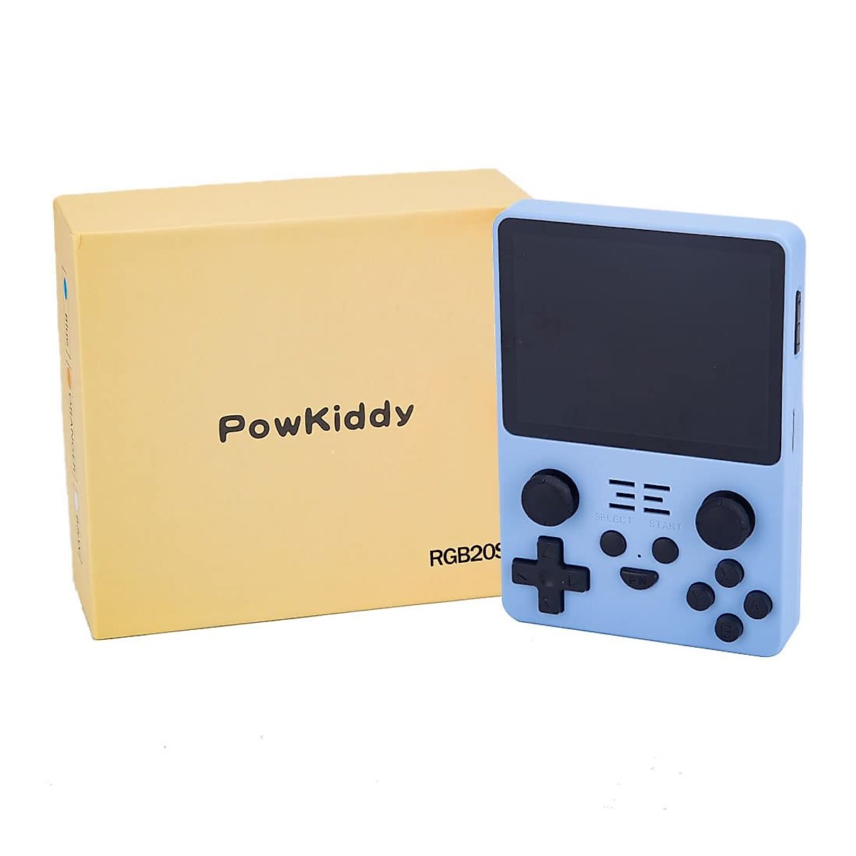 ZOSTER Powkiddy RGB20S Handheld Game Console Portable Retro Built in 10,000 Games 16G+32G 3.5 Inches IPS Screen Open Source System Arcade Game Console Toy Gift for Kids Adults
