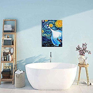 Starry Night Modern Nature Artwork Dragonball Z Starry Night Aesthetic Art Posters 12" x 18" Room Decor, Unframed