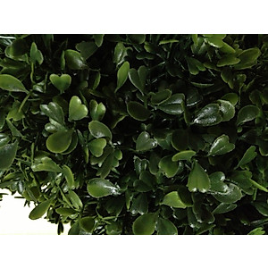 Two 4 Foot Outdoor Artificial Boxwood Spiral Topiary Trees UV Rated Plants