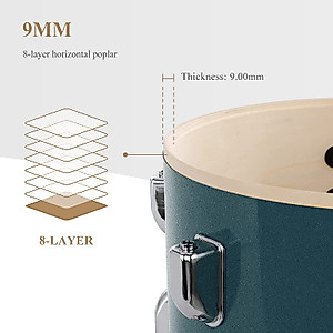 Eastar Adult Drum Set - 18-inch Full-Size Drum Kit for Adults, 4 Drum 2 Cymbal Drum Complete Drum Kit for Intermediate Drummers, Blue (EDS-540BE)