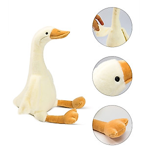 19.7" Swan Stuffed Animal, Soft Smooth Goose Plush Stuff Toy Gifts for Child Boys Girls (White)