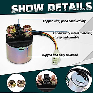 Starter Solenoid Relay for Honda TRX350 Fourtrax Rancher 350 2000-2006 / TRX400 Fourtrax Foreman 400 1995-2003 ATV