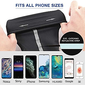 Easyports 2 Pocket Wrist Wallet Wrist Cell Phone Holder, Ankle Wallet, Sweat Bands, Armband, Hidden Pouch, Wristlet Wallet for Travel, Outdoor Sports Running.