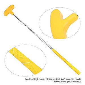 01 Junior Golf Putter, Kids Two Way Golf Putter, Flexible Lightweight Golf Training Beginners Golf Practicing for Kids(Yellow)