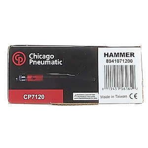 Chicago Pneumatic CP7120 Air Powered Adjustable Needle Scaler and Chisel, 4,600 BPM, Red