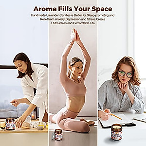 Mom Gifts for Mothers Day, Thinking of You Gifts for Women, Hug in a Jar Candle Aromatherapy Lavender Scented Friendship Candles for Best Friend