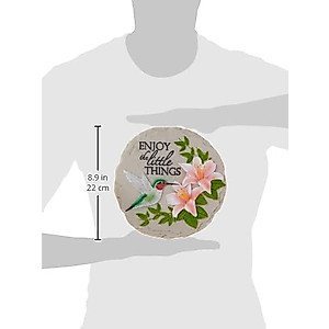 Spoontiques - Garden Décor - Hummingbird Stepping Stone - Decorative Stone for Garden