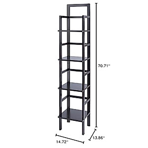 Winsome Wood Aiden Narrow Baker's Rack - Coffee