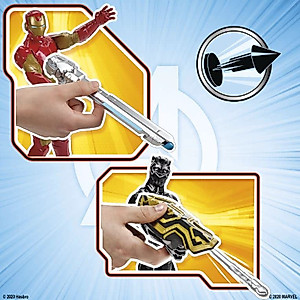 Marvel Avengers Titan Heros Series - Set of 3 Black Panther, Iron Man and Captain America Action Figures - 12