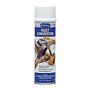 Eastwood Polymeric Rust Converter | Convert Metal Rust into a Protected Primed Surface | Rust Remover Sealant & Protection Primer | Ready to Paint Automotive Undercoating | Black 11 Oz Aerosol Can