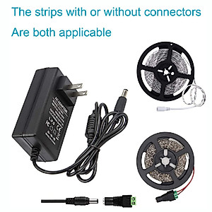 12V 3A Power Adapter, COOLM AC 100V-240V to DC 12 Volt 3amp 3000mA Power Supply 5.5mm x 2.5mm 36W Switching Charger with Female Connector for LCD Monitor, Wireless Router, CCTV Cameras