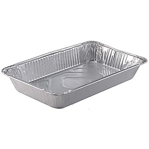 Tiger Chef Aluminum Foil Pans - Full Size Deep Roasting Pan 21x13 - Steam Table Pans - Pack of 30