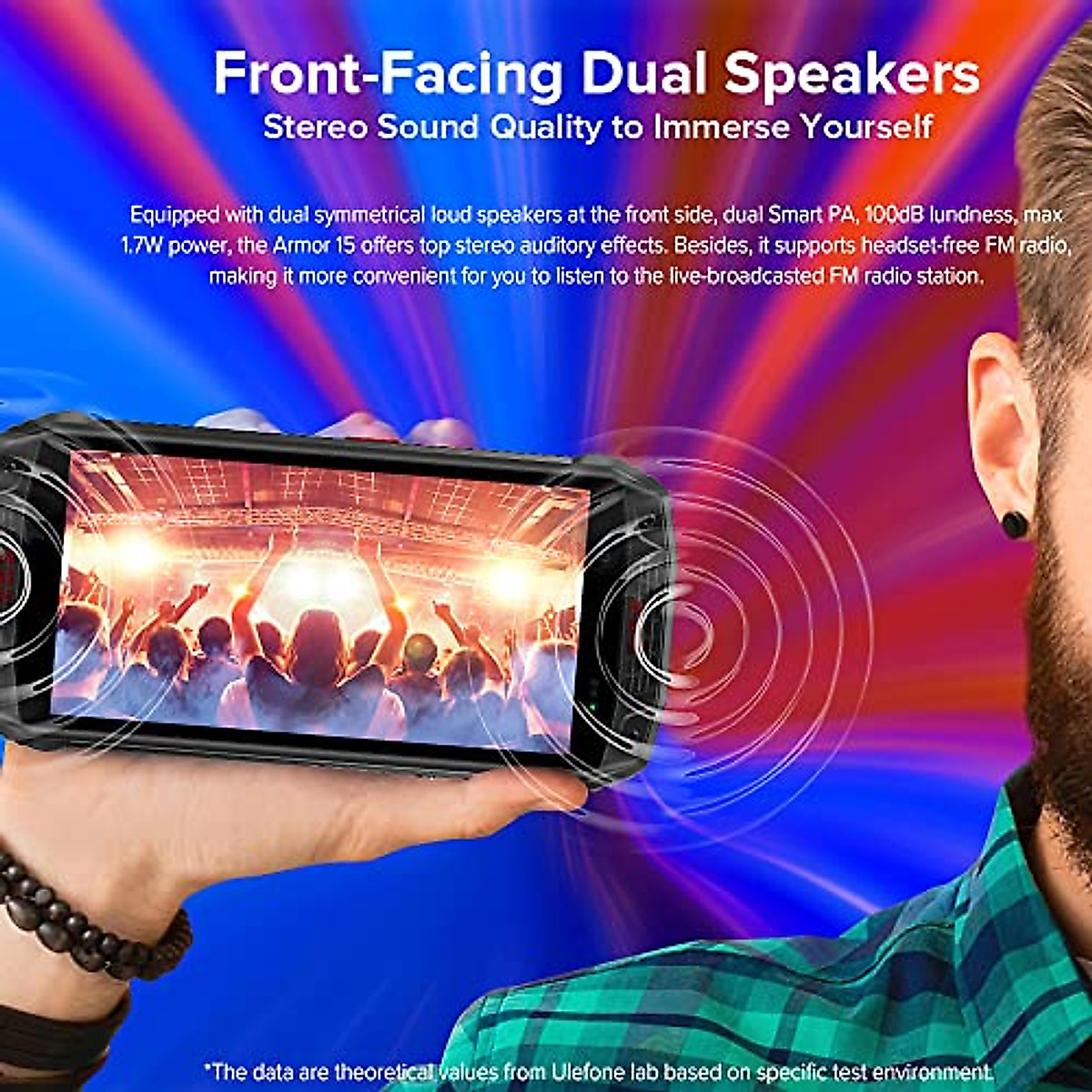 Ulefone Armor 15 Unlocked Rugged Smartphone 2023, Android 12 6GB+128GB Waterproof Cell Phone with Earbuds, 16MP + 8MP Camera, 5.45" HD+ Screen 6600mAh Battery Dual SIM 4G Rugged Phone NFC GPS OTG Red