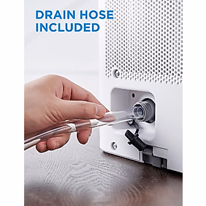Midea Cube 50 Pint Dehumidifier for Basement and Rooms at Home for up to 4,500 Sq. Ft., Built-in Pump, Drain Hose Included, Smart Control, Works with Alexa (White), ENERGY STAR Most Efficient 2023