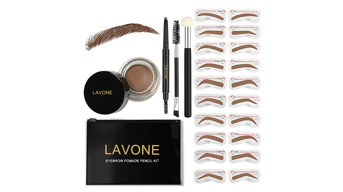 LAVONE Eyebrow Stamp Kit - Define Your Brows Effortlessly