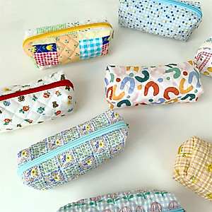 SURBEAV Pencil Case Pen Case Office College School Storage Bag Pouch Holder Box Organizer Makeup Pouch Cosmetic Bag Aesthetic Cute Pencil Case for Girls Boys Kids (S)