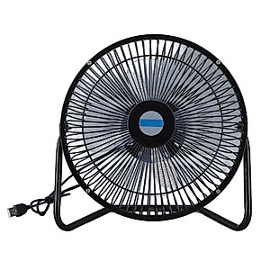 Solar Panel Powered Fan Portable USB Metal Mesh 10W Camping Solar Panel Fan for Pet House Chicken Coop