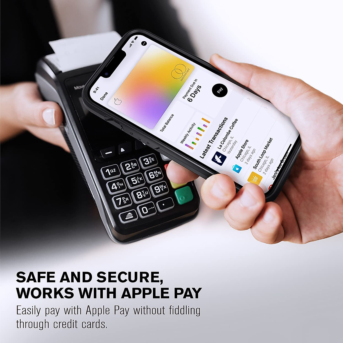 VENA Wallet Case Compatible with Apple iPhone 13 (6.1"-inch), vCommute (Military Grade Drop Protection) Flip Leather Cover Card Slot Holder with Kickstand (Rose Gold)