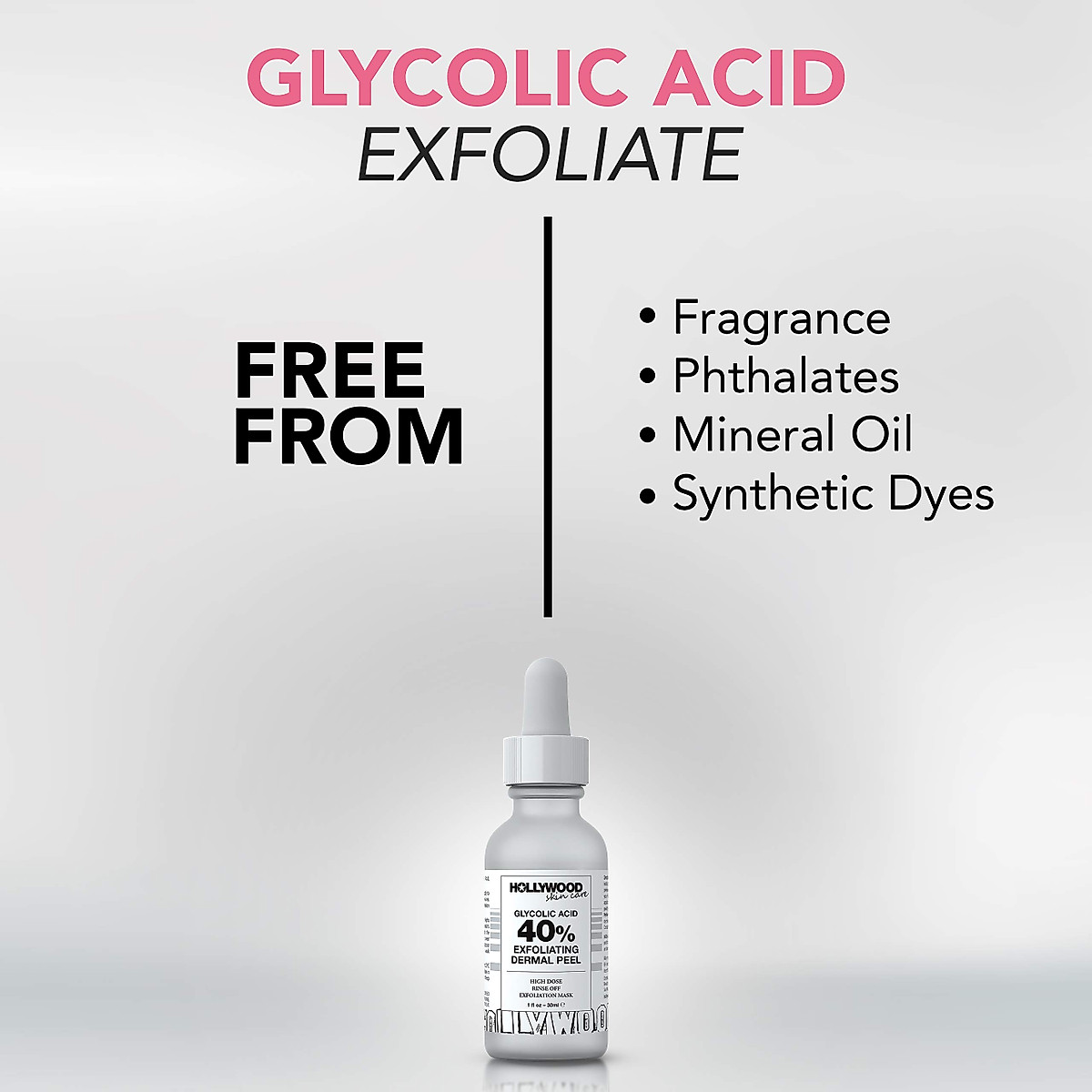 Glycolic Acid Peel for Face - Professional Grade Chemical Peel with 40% AHA, Resurfacing Face Peel for Acne Scars, Keratosis Pilaris Treatment, Wrinkles - Collagen Boost Facial Peel - 1 fl oz