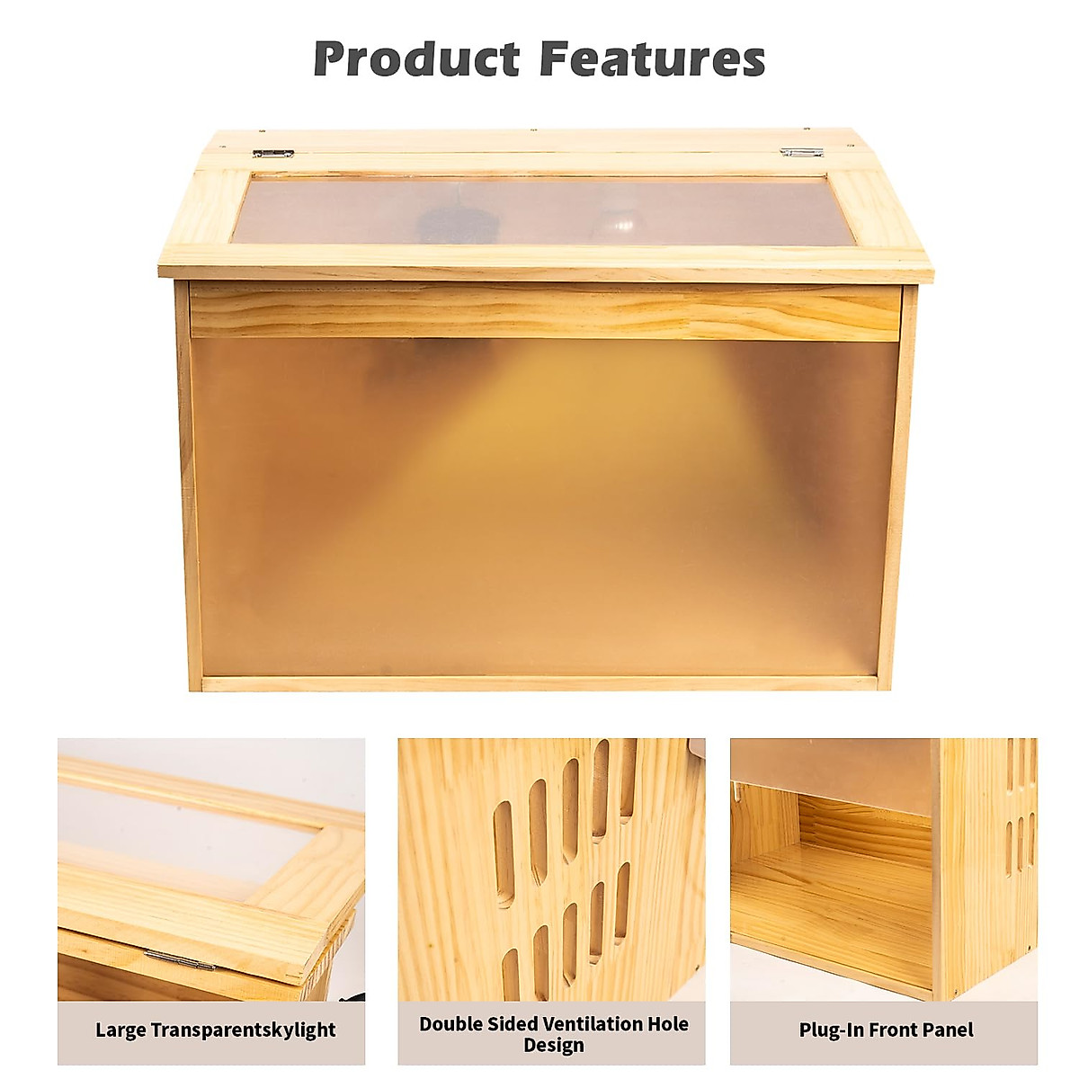 TANXAKUFAN Incubator for Small Animals with Thermostat, Intelligent Chick Brooder Box, Incubator for Newborn Puppies and Kittens, Intelligent Puppy Incubator Dog Kennel Pet Box