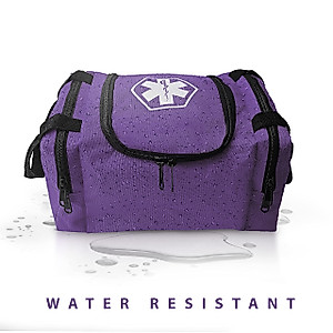 ASA TECHMED First Aid Responder EMS Emergency Medical Trauma Bag EMT, Fire Fighter, Police Officer, Paramedics, Nurse, Purple