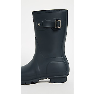 Hunter Women's Original Short Rain Boot,Navy Matte,10 B(M) US