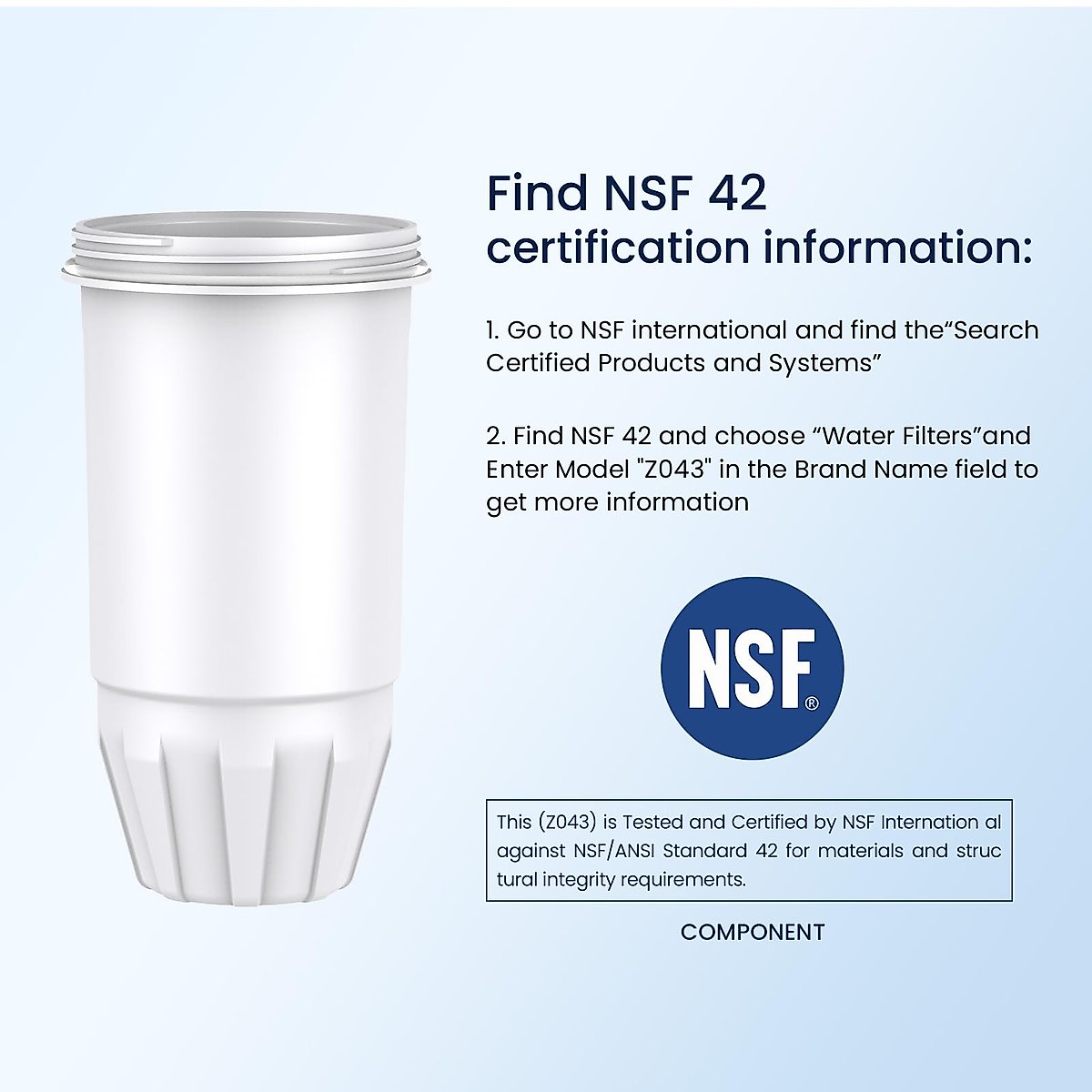 GLACIER FRESH CRF 950Z Water Filter Pitcher，Replacememt for PUR PPF900Z，CRF-950Z，PPF951K Pitcher, Compatible with All PUR Pitchers Water Filter and Dispensers（Pack of 3）