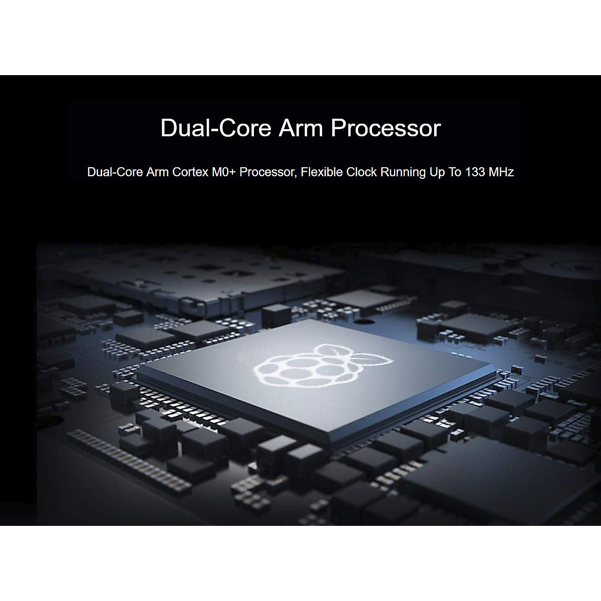 Pre-soldered Raspberry Pi Pico Microcontroller Mini Development Board with Header,Based on RP2040 Chip, Dual-core Arm Cortex M0+ Processor, High-Performance