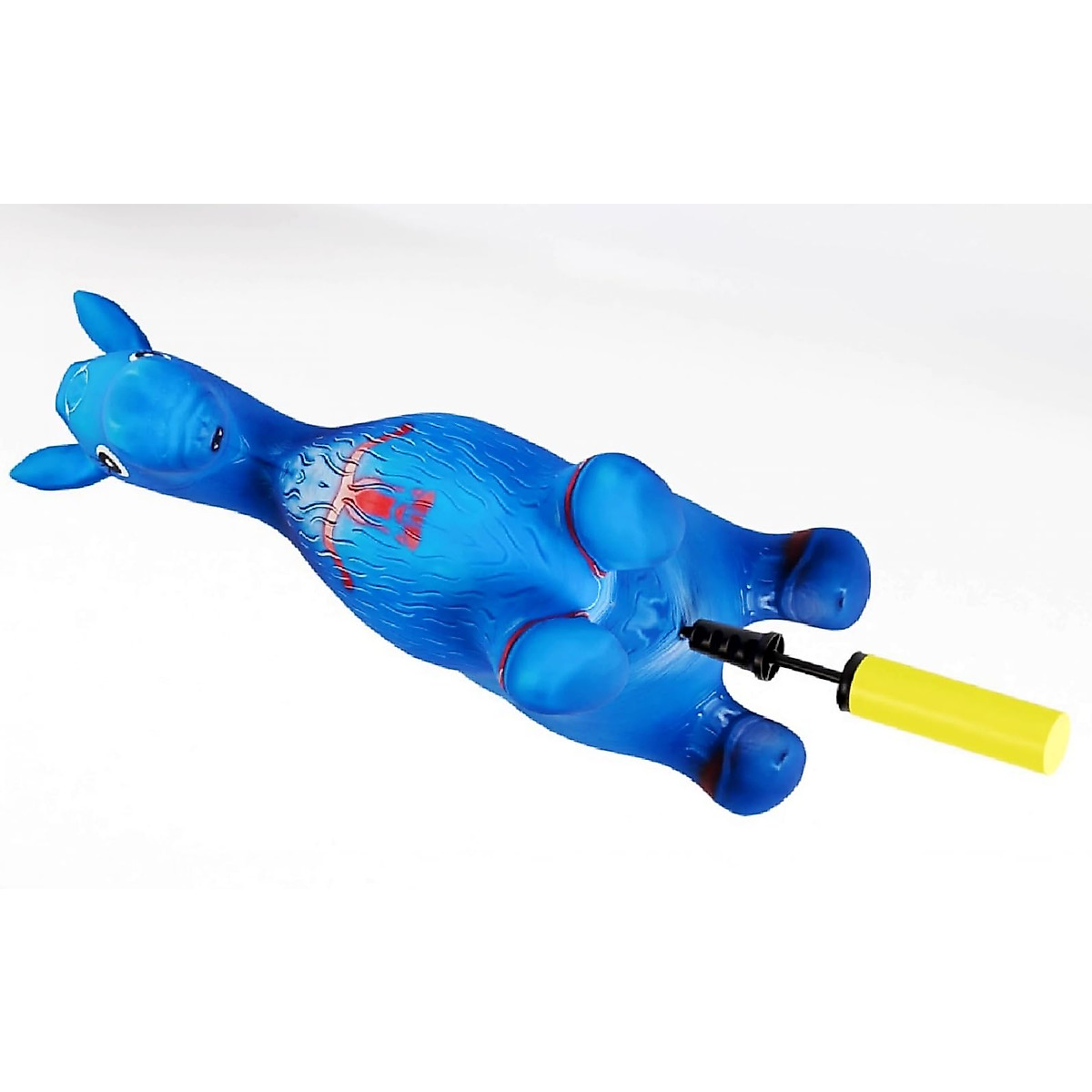 AppleRound Dual Action Hand Air Pump for: Gym Ball, Exercise Ball, Hippity Hop Bouncer, Hopper Balls, Inflatable Bouncing Horse (Pack of 1)