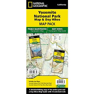 Yosemite Day Hikes and National Park Map [Map Pack Bundle] (National Geographic Trails Illustrated Map)