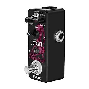 Pulse Technology Octaver 3 Mode Digital Micro Guitar Effect Pedal True Bypass