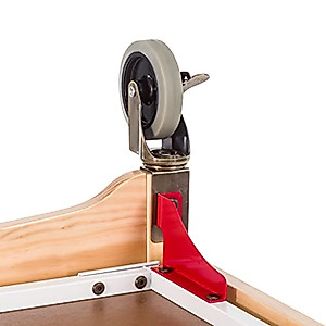 Child Craft Safe Haven Daycare Evacuation Compact Crib with Casters, Natural