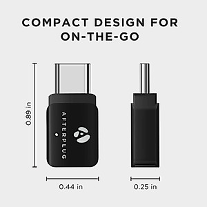 Afterplug USB C Extension Adapter, USB C Male to USB C Female Adapter, Thunderbolt 3/4/5 Extender up to 40Gbps, 8K@60Hz Video, 240W PD, for USB C Devices, Black, 2-Pack