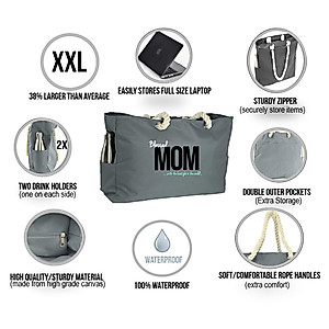 KEHO XXL Ultimate"Mom" Hospital Bag/Overnight Pregnancy Bag - (Grey)