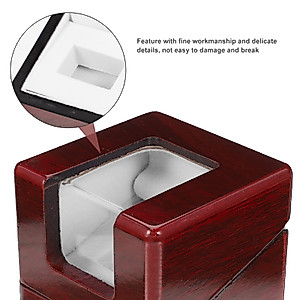 Cabilock Championship Ring Display Case Wooden Single Ring Box Sports Ring Storage Box Wooden Jewelry Box for Sports Fans Gift
