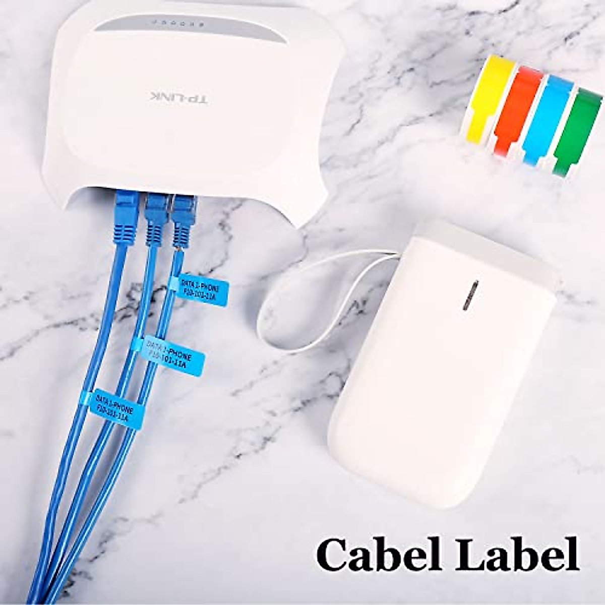 NIIMBOT Label Maker Machine with Tape D11 Portable Bluetooth Handheld Label Printer Included Multiple Templates Available for Phone Pad Easy to Use Home Office Organization USB Rechargeable-Green