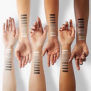 Black Smoky Eye shadow Palette, DE’LANCI PANDA 9 Colors True Black Dark Grey Smokey Goth Makeup Pallet, 9 Soft Matte Shimmer High Pigmented Basic Black White Gray Shade for Halloween