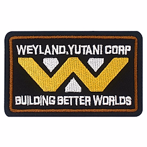 6 Pieces USCSS Crew Ripley Embroidered Iron On Patches Halloween Costume Shoulder Costume Embroidered Applique Badge Patches Set (6 Pieces USCSS Patches)