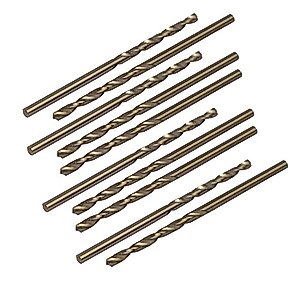 uxcell 2.5mm Dia Split Point HSS Cobalt Metric Twist Drill Bit Drilling Tool 10pcs