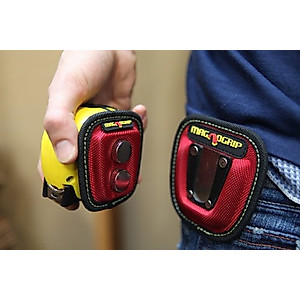 MagnoGrip 002-290 Quick Snap Magnetic Tape Measure Holder, Red