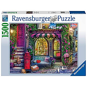 Ravensburger 17136 Love Letters Chocolate Shop 1500 Piece Jigsaw Puzzle for Adults & Kids Age 12 Years Up, Multicolour