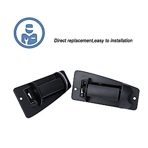 ONER Exterior Rear Left Driver and Right Passgenger Side Extended Cab Door Handle,Fit for 1999-2007 Chevy Silverado GMC Sierra 1500 2500 3500, Replaces# 15758171, 15758172