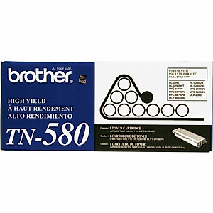 Brother TN580 High Yield Toner -Cartridge - Retail Packaging - Black