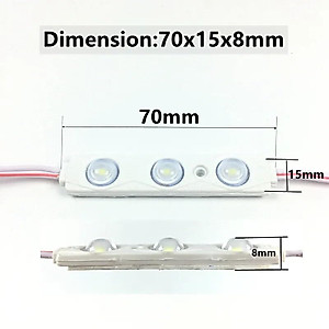 LIANWO LED Module,Replacement Lights for Inflatables White 20pcs 9.8 Ft 2835 SMD 150LM Per LED Module IP65 Waterproof Christmas Inflatables Light for Letter Sign with Tape Adhesive Backside (White)