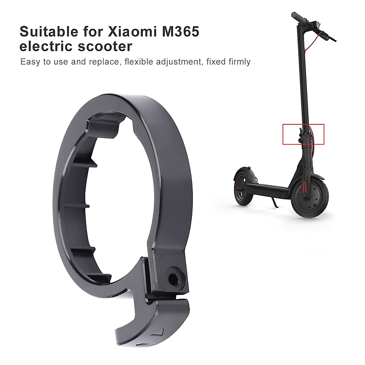 Electric Scooter Guard Ring, Plastic Wear-Resistant Circle Clasped Guard Ring Buckle Accessory for M365 Electric Scooter Parts