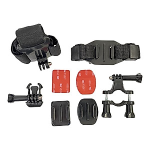 Night Owl Helmet Light Kit with 10pc GoPro Compatible Mount System, Powerful 3000 Lumen LED Riding Light Mount-Anywhere Motorcycle, Bicycle, Ski, Snowmobile, Dirt Bike & More - USA Based