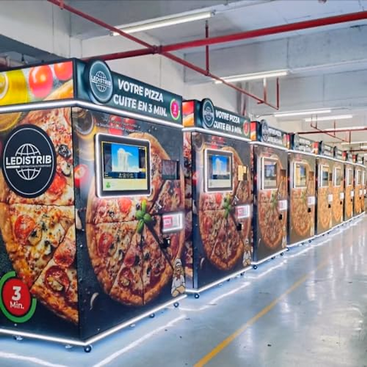 Customizable Pizza Vending Unit Unmanned Pizza Bakery Pizza Quick-Serve Machine for Sale Making Hot Food Fresh