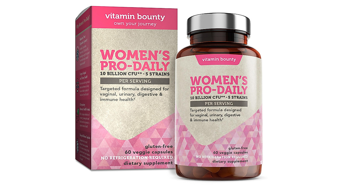 Vitamin Bounty Women's Pro-Daily Probiotic - 10 Billion CFUs, and 5 ...